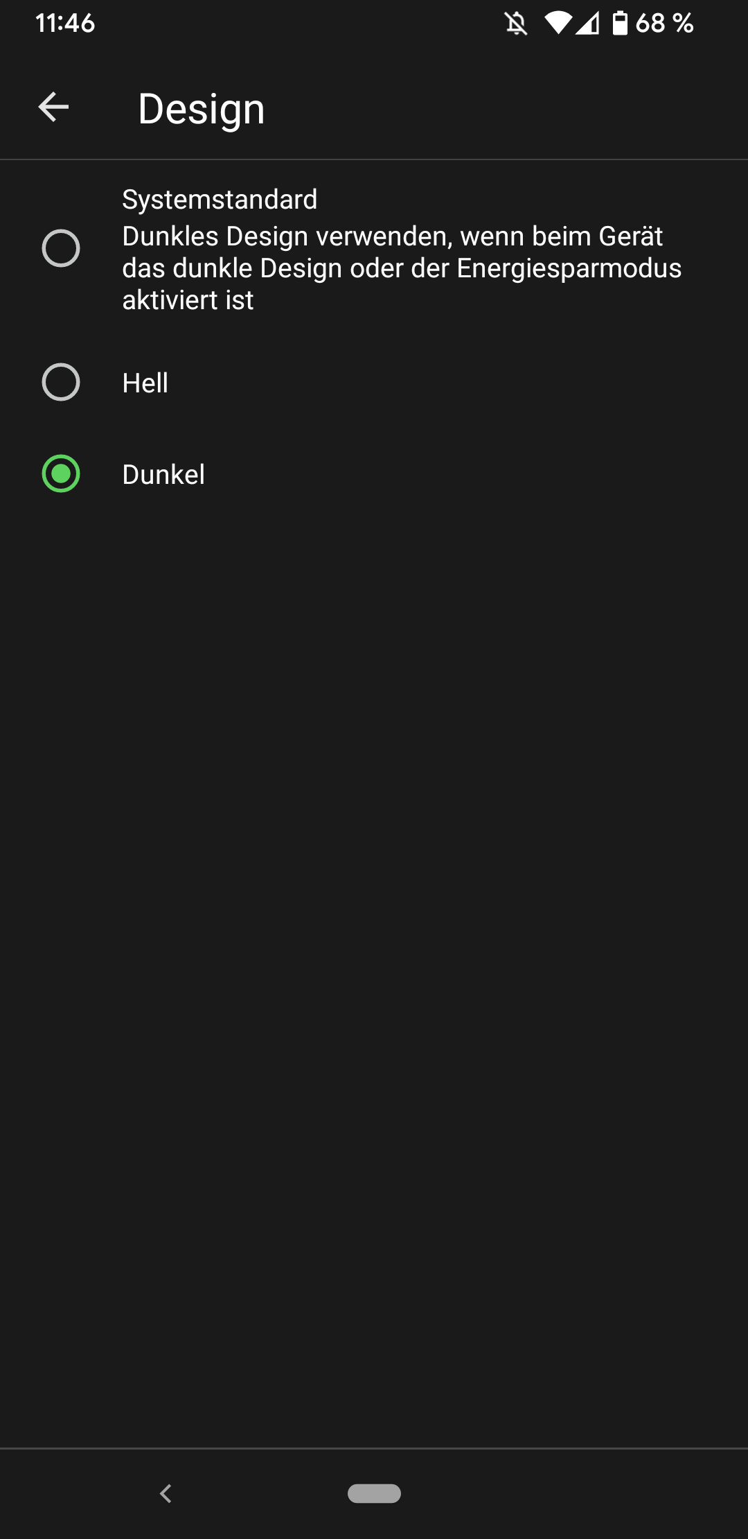 Endlich da: der Dunkelmodus